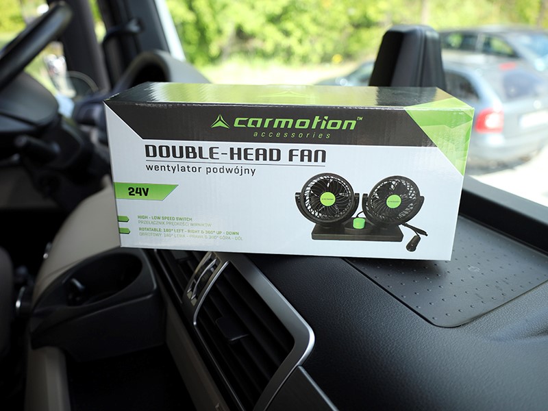 Wentylator obrotowy 24V/8W, średnica 2x 10 cm, na platformie - Arena.pl